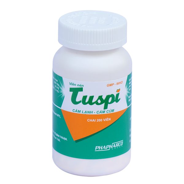 TUSPI 500MG- PHAPHARCO- CHAI 200 VIÊN NÉN - CÔNG TY ĐẠI DƯỢC THÀNH