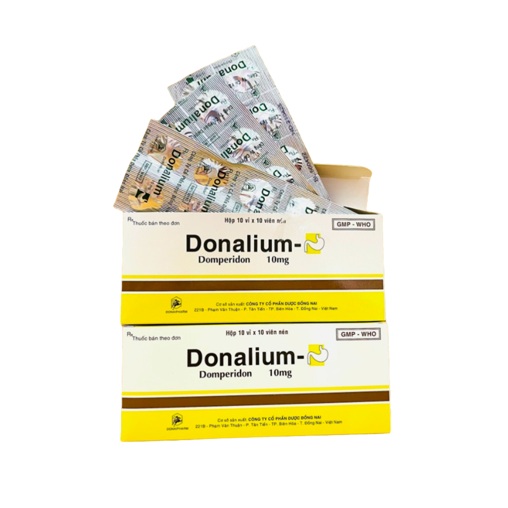 DONALIUM - HỘP 10 VỈ X 10 VIÊN NÉN - ĐỒNG NAI - CÔNG TY ĐẠI DƯỢC THÀNH