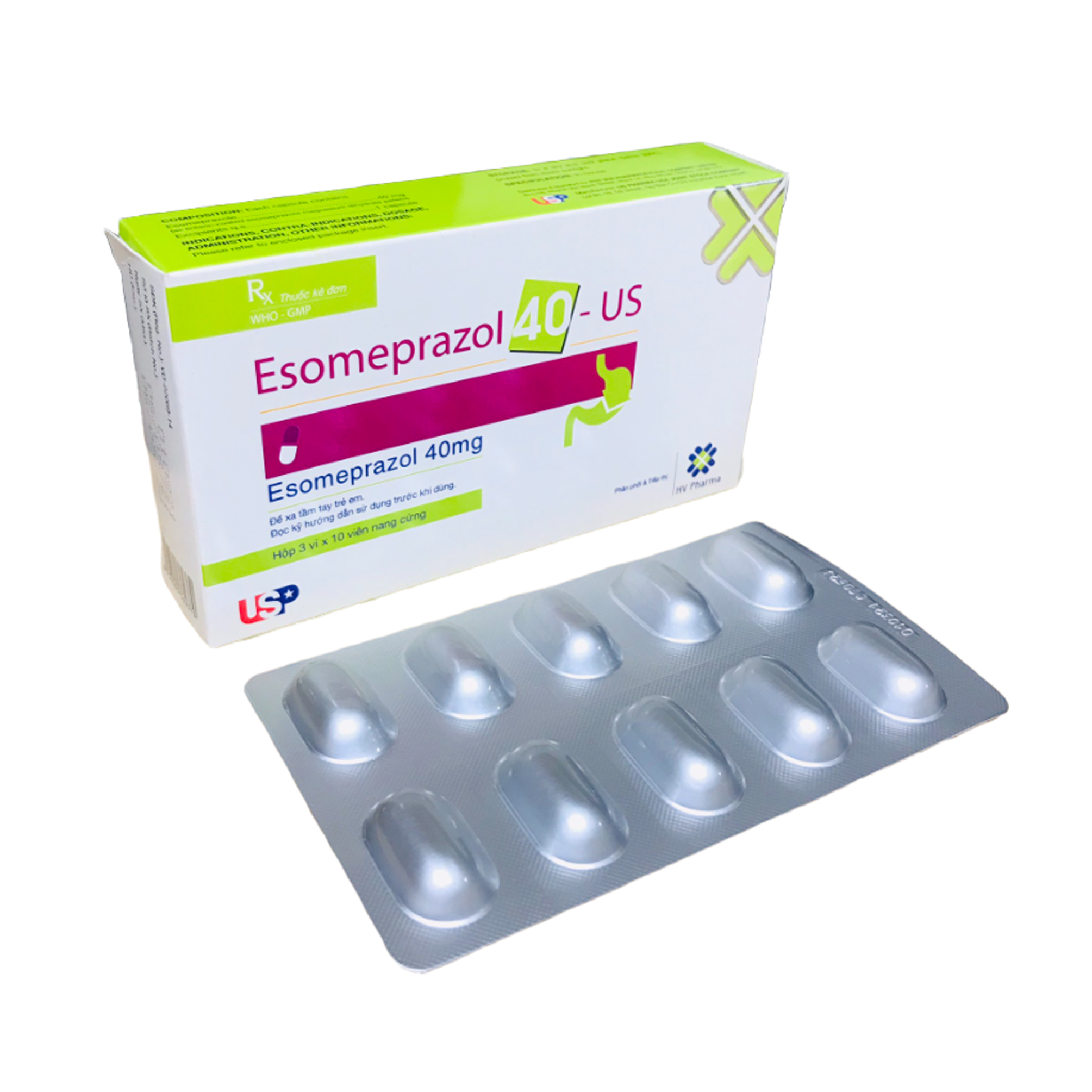 Esomeprazol 40 – Hộp 3 vỉ x 10 viên nang cứng - CÔNG TY ĐẠI DƯỢC THÀNH