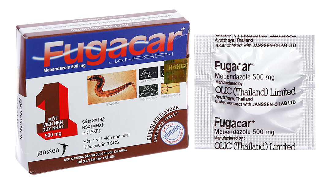 FUGACAR SOCOLA- JANSSEN- HỘP 1 VIÊN - CÔNG TY ĐẠI DƯỢC THÀNH