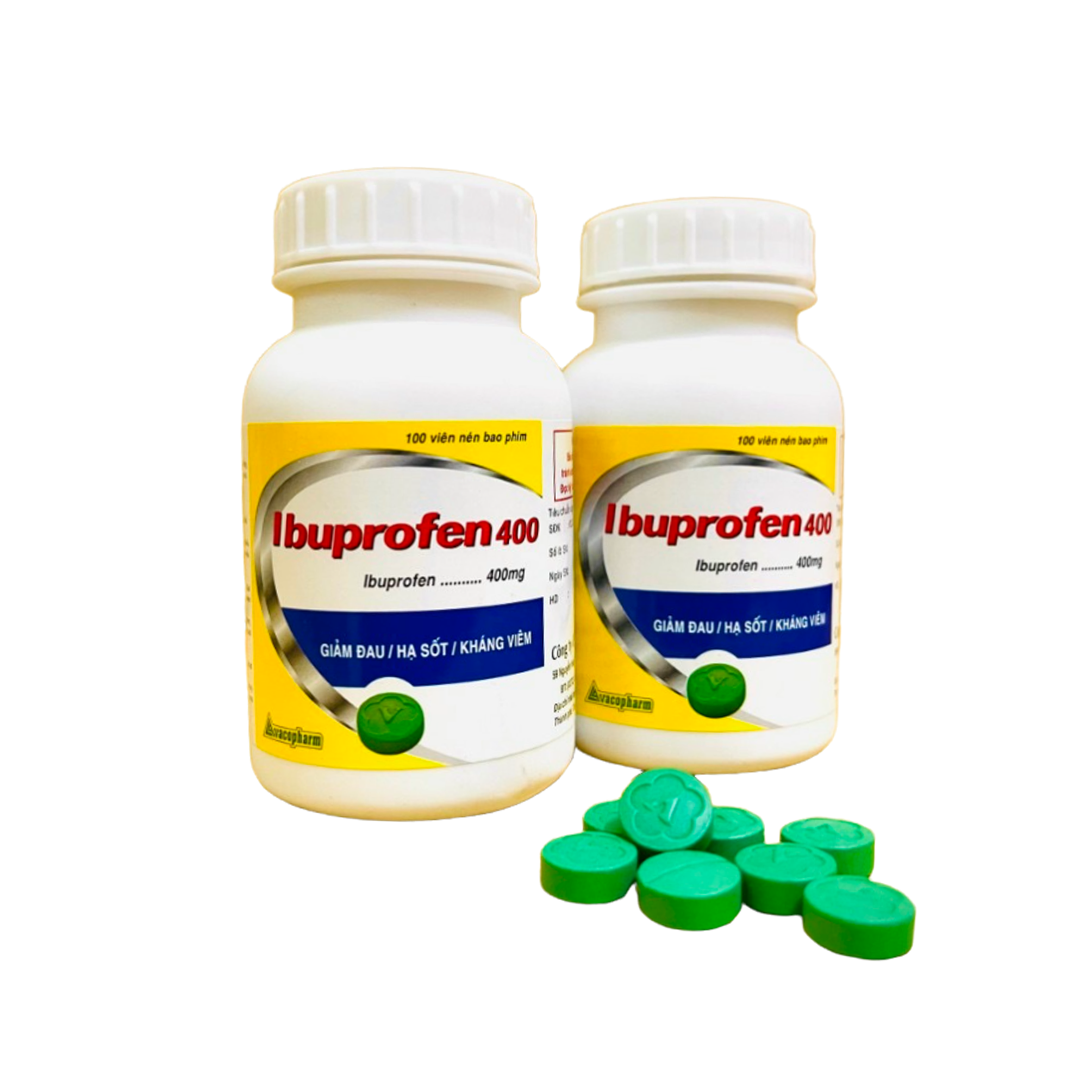 Ibuprofen 400 chai 100 viên nén bao phim- Long An - CÔNG TY ĐẠI DƯỢC THÀNH