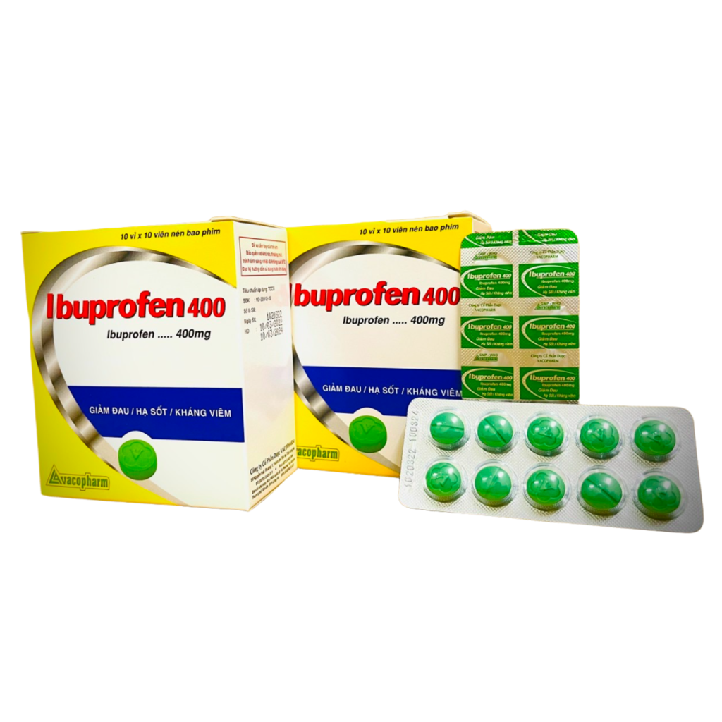 Ibuprofen 400 Hộp 10 vỉ x 10 viên nén bao phim - Long An - CÔNG TY ĐẠI ...