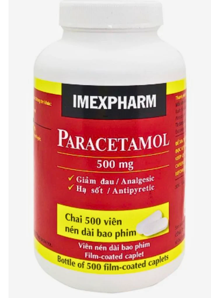 PARACETAMOL 500MG- IMEXPHARM- CHAI 500 VIÊN - CÔNG TY ĐẠI DƯỢC THÀNH