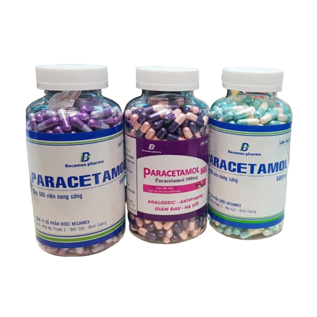 Paracetamol 500mg - (C/500v) - Bình Dương - CÔNG TY ĐẠI DƯỢC THÀNH