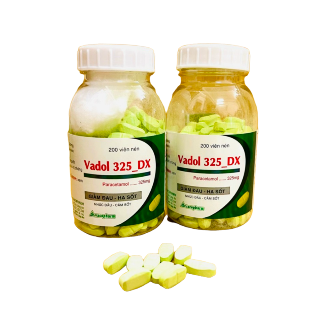 Vadol 325_DX _Chai 200 viên nén _Long An - CÔNG TY ĐẠI DƯỢC THÀNH