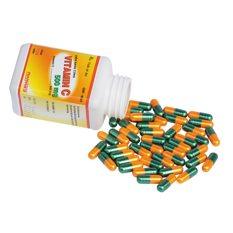 VITAMINC 500MG- BÌNH THUẬN- CHAI 100 VIÊN - CÔNG TY ĐẠI DƯỢC THÀNH