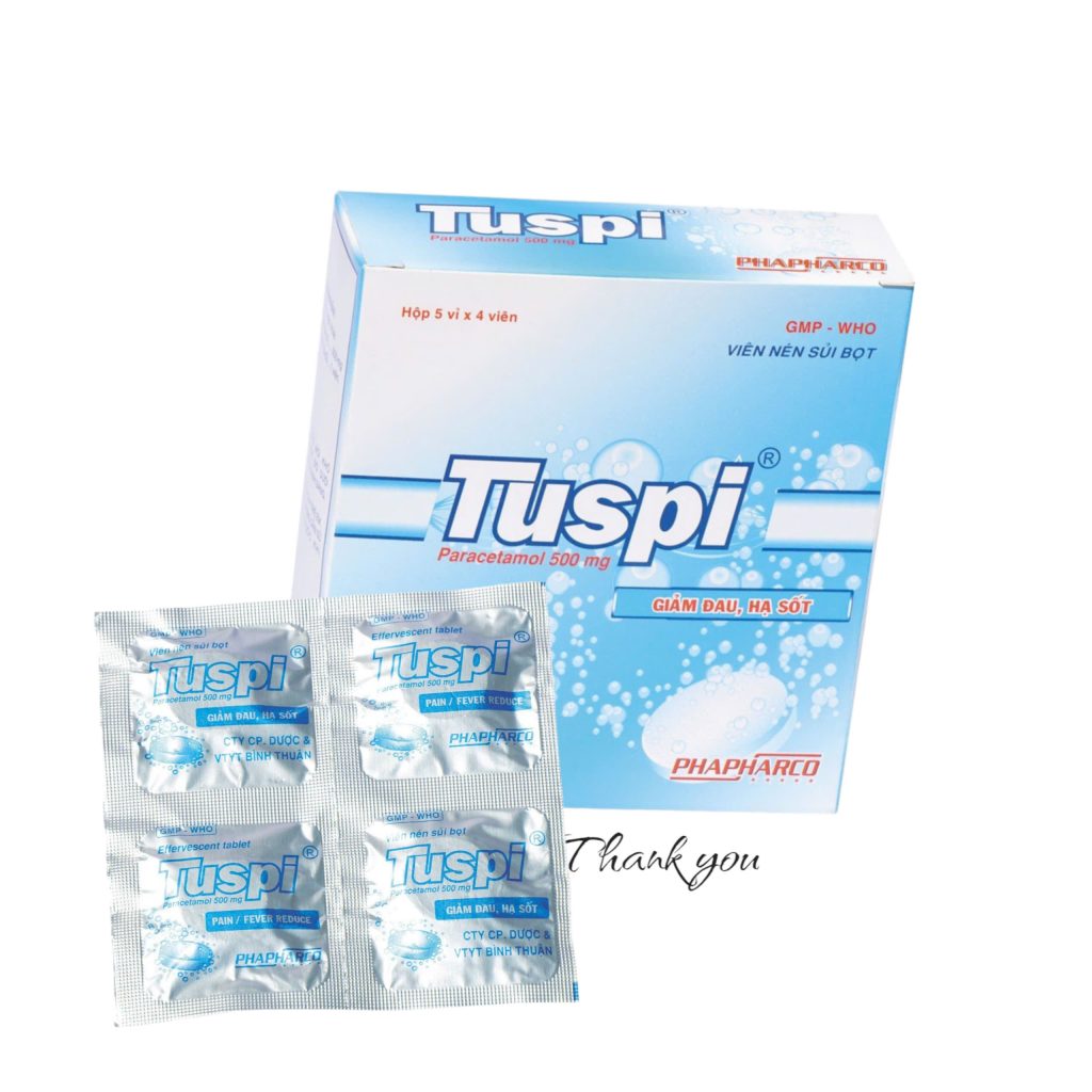 TUSPI 500MG- BÌNH THUẬN- HỘP 20 VIÊN SỦI - CÔNG TY ĐẠI DƯỢC THÀNH