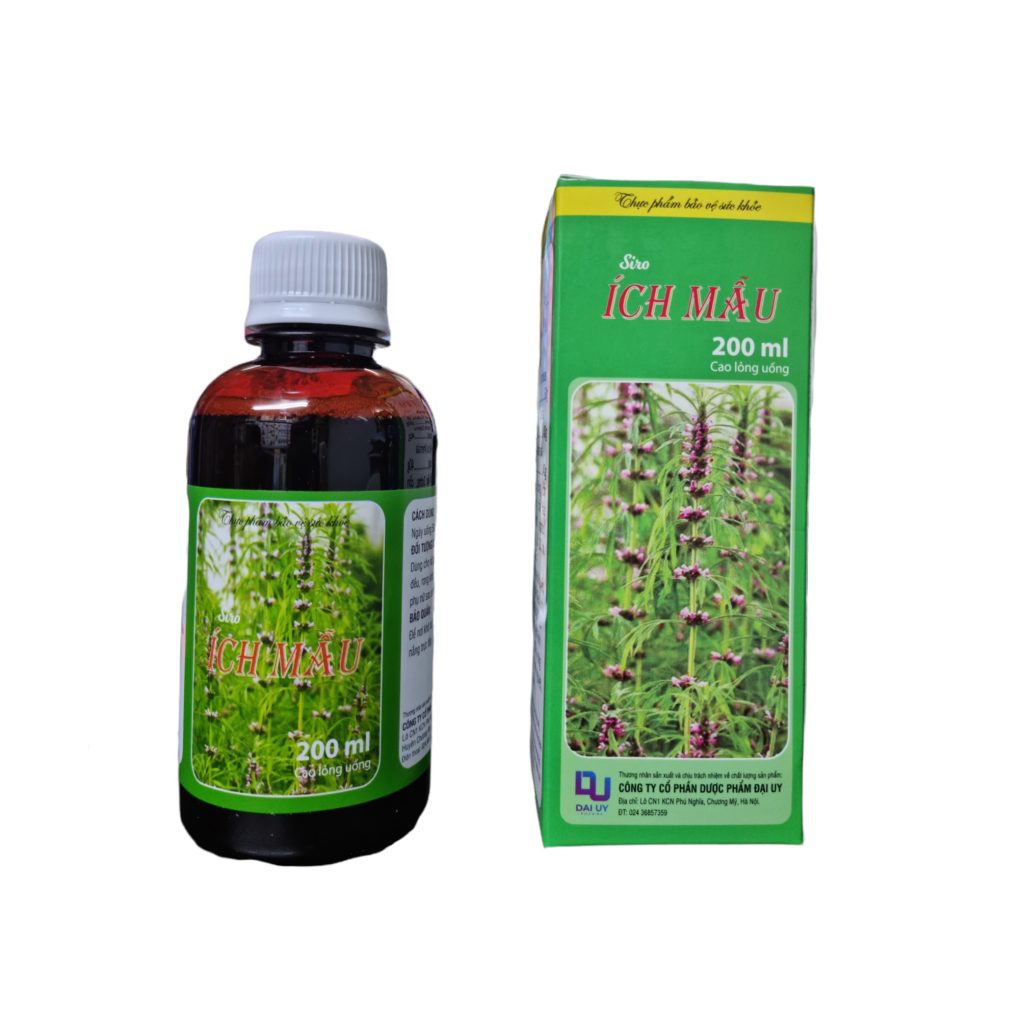 SIRO ÍCH MẪU – CHAI 200 ML – ĐẠI UY - CÔNG TY ĐẠI DƯỢC THÀNH